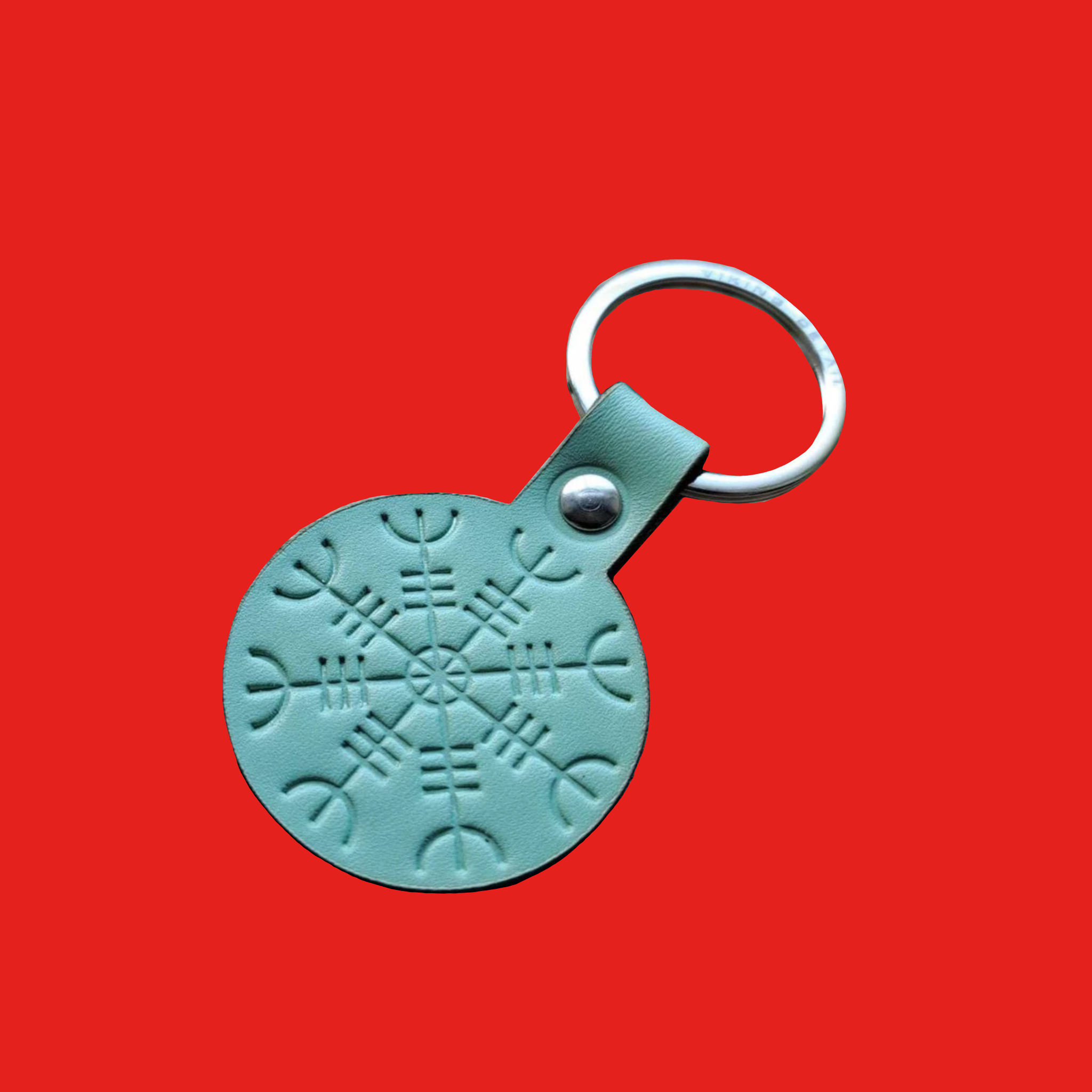 Leather Keyring | Viking Detail - Mint – ICONBOX