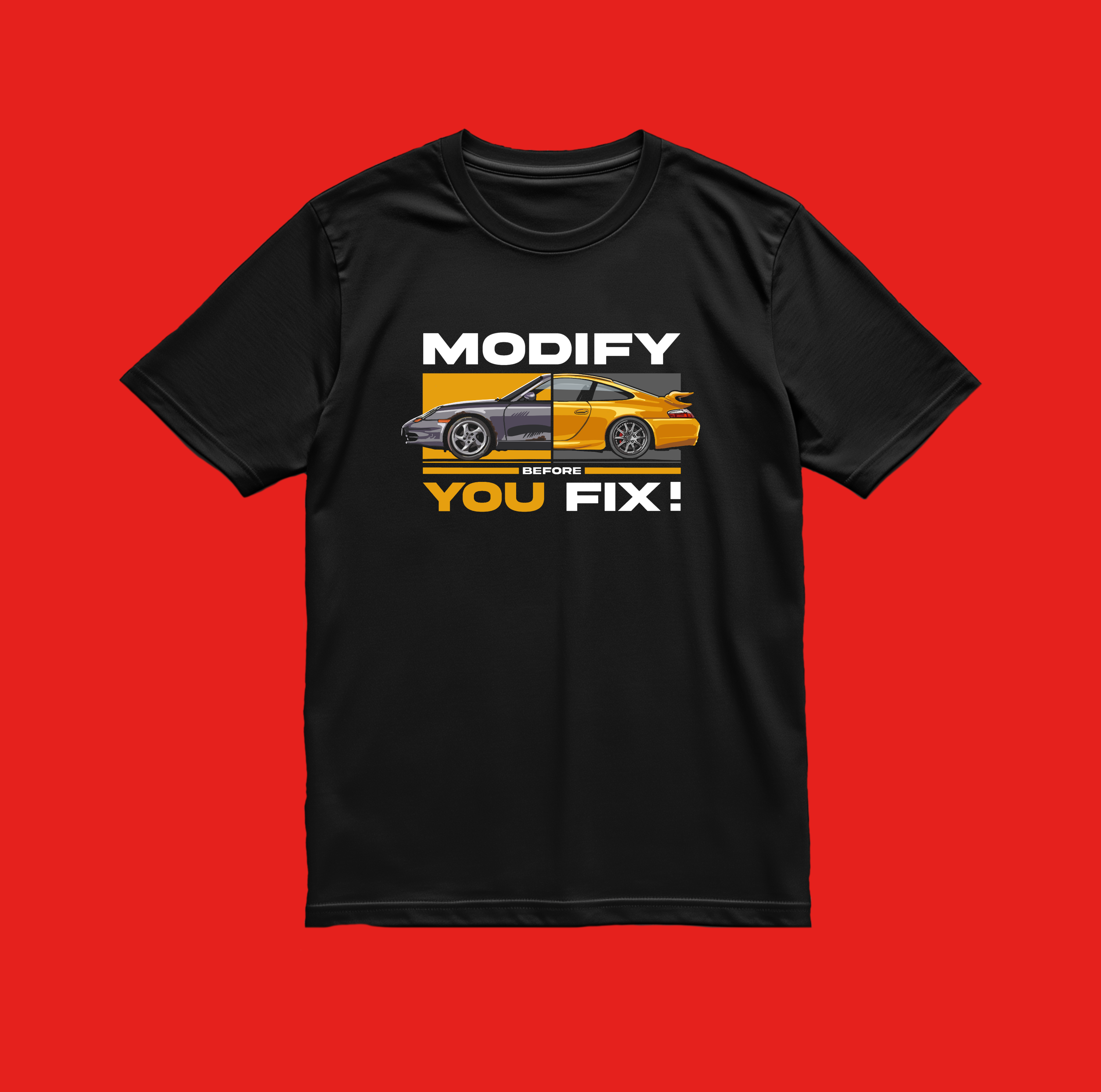 T-Shirt | 996 GT3 Modify Before You Fix – ICONBOX